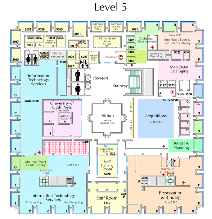 Library Maps - Marriott Library - The University of Utah