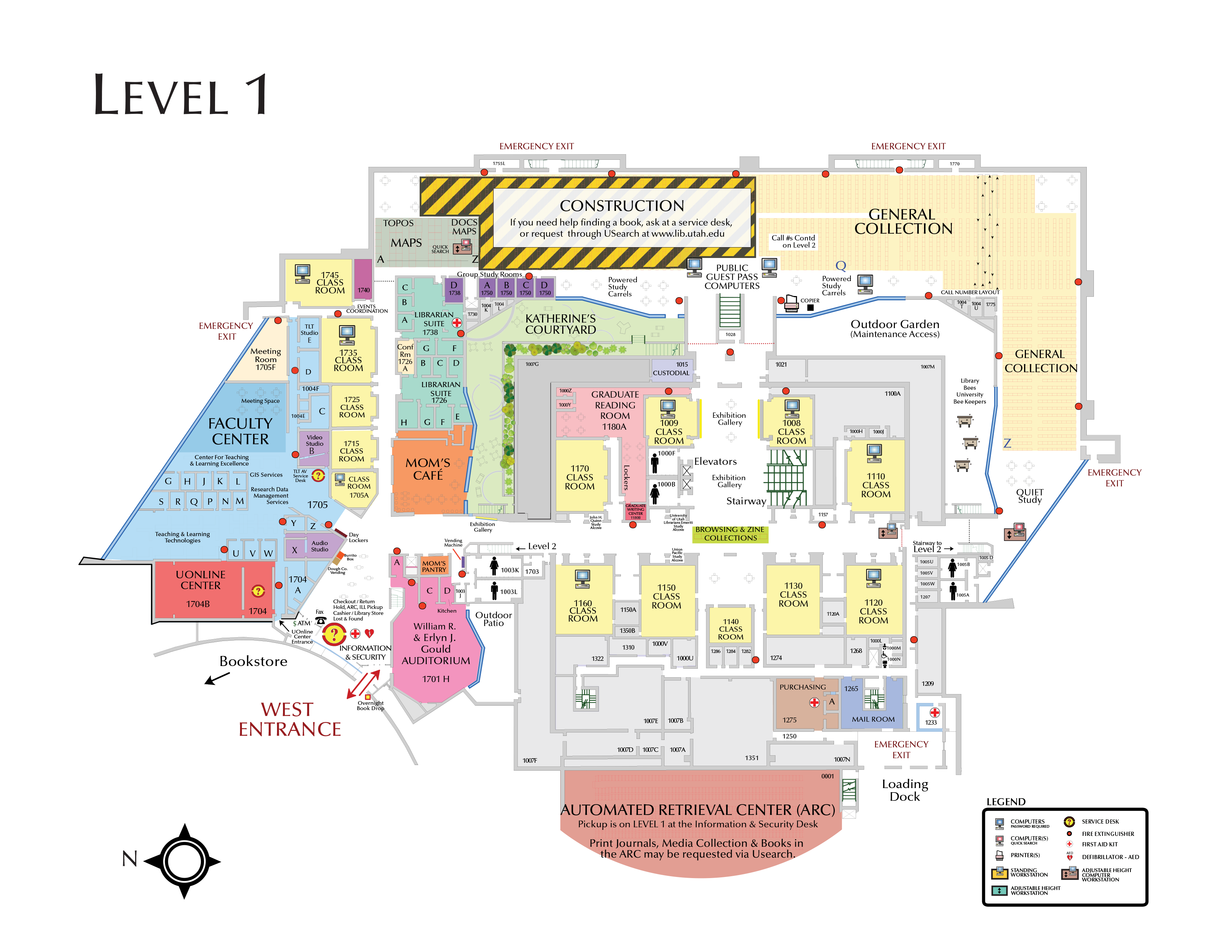 Library Maps - Marriott Library - The University of Utah